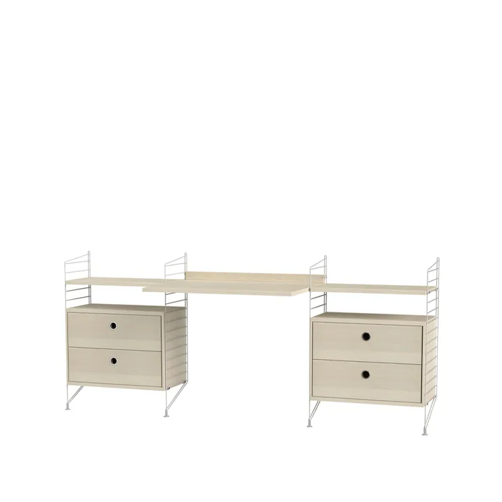 String kontor ask & grå - Kombination C fra String - NordicNest.dk